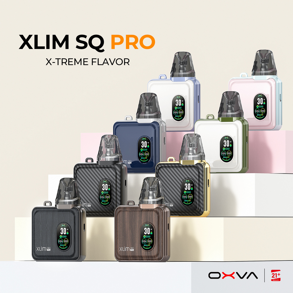 OXVA XLIM SQ Pro Kit, xlim top fill version cartridges, xlim v2 cartridges, xlim series